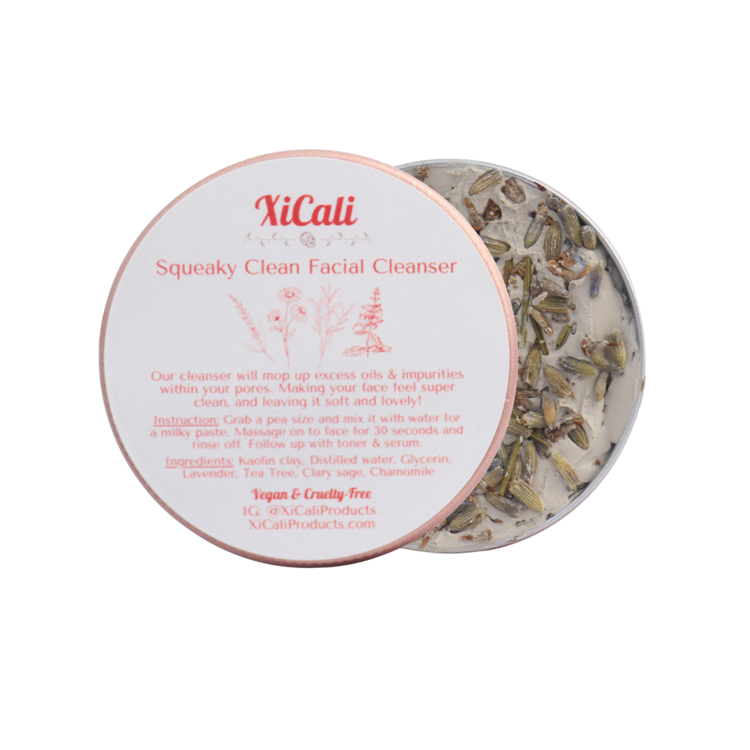 Squeaky Clean Facial Cleanser | Natural Clay Facial Cleanser – XiCali ...